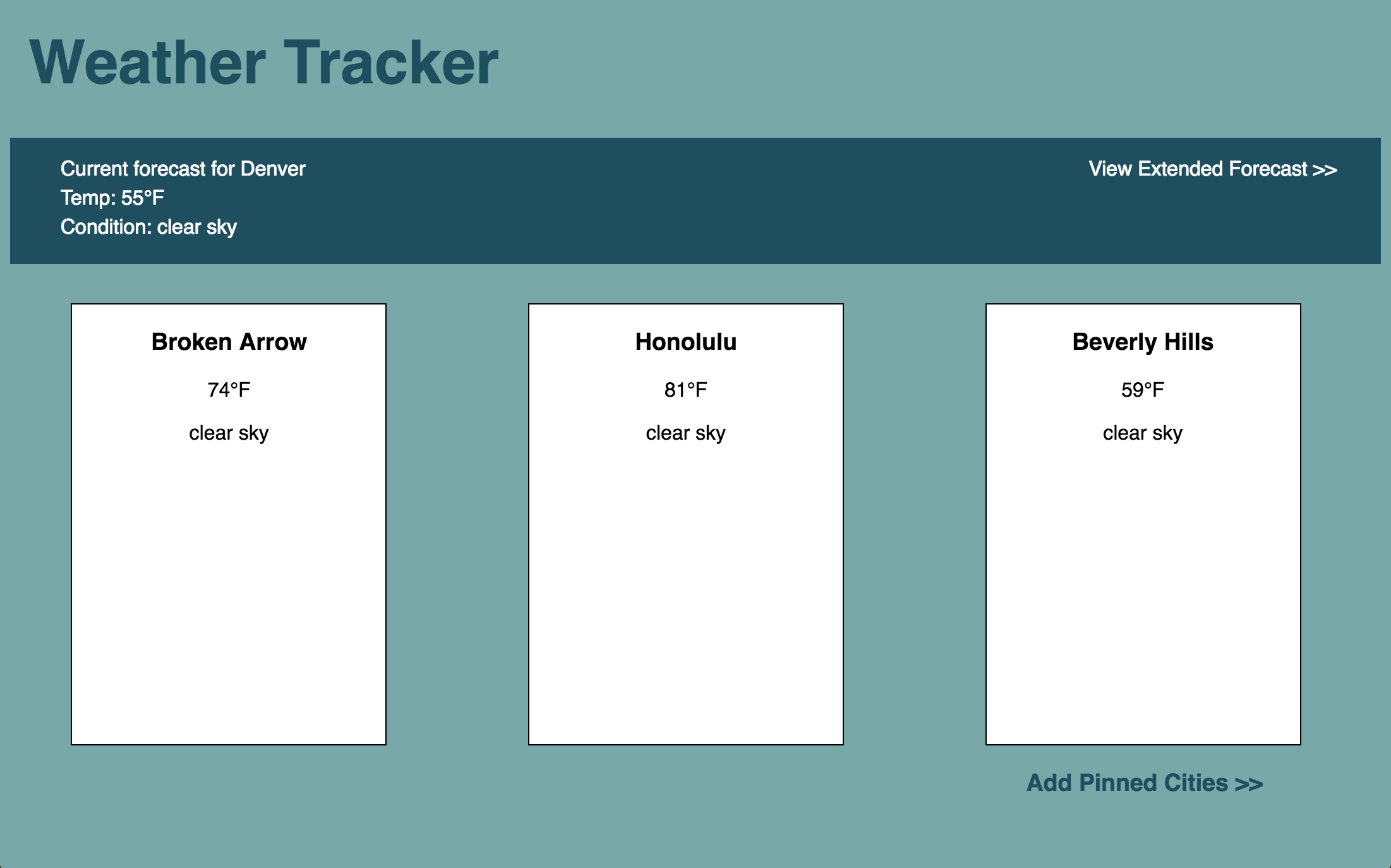 React/Router/Redux Weather Forecast Application